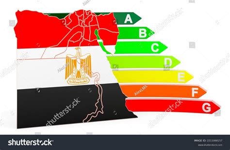 Egyptian Map Energy Efficiency Rating 3d Stock Illustration 2211068157 Shutterstock