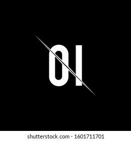 Logo Monogram Slash Style Design Template Stock Vector Royalty Free 1601711701 Shutterstock