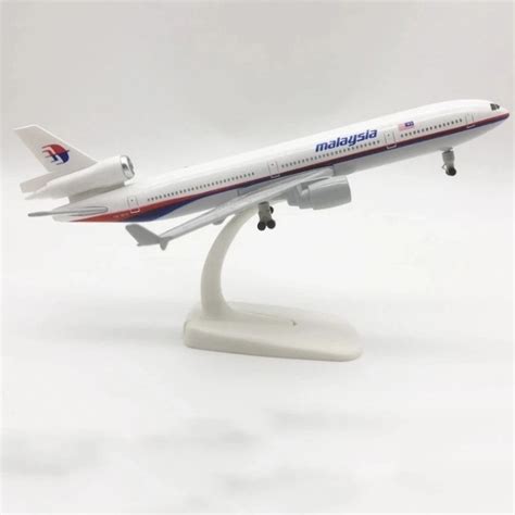 Jual Miniatur Diecast Pesawat Md11 Malaysia 20 Cm Asa Roda Shopee Indonesia