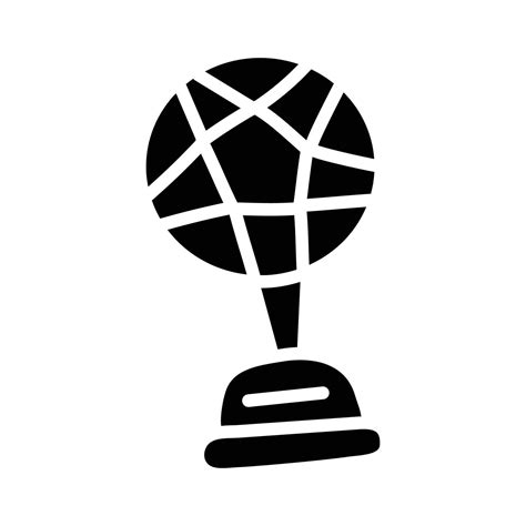 Trophy Vector Solid Icon Design Illustration Olympic Symbol On White Background Eps 10 File