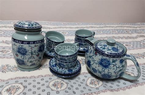 전통 중국 도자기 다도 찻잔 주전자선물세트 주방잡화 중고나라