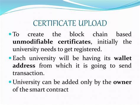 Certificate Validation Using Block Chain Pptx