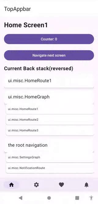 Android Changing Back Stack With Multiple Back Stack BottomNavigation