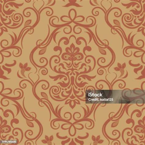 배경 또는 벽지 디자인에 대한 원활한 다마스크 패턴 다마스크 벽지 원활한 동양 패턴 고풍스런에 대한 스톡 벡터 아트 및 기타 이미지 고풍스런 골동품 국경 Istock