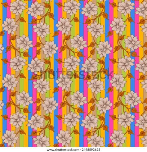 Seamless Beautiful Digital Allover Design Stock Illustration Shutterstock In