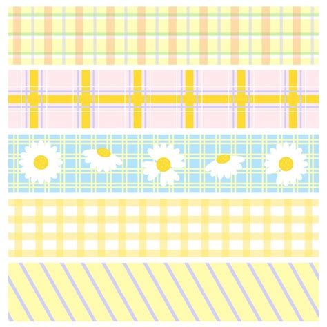Premium Vector Vector Illustration Of Yellowcolored Checked Patterns