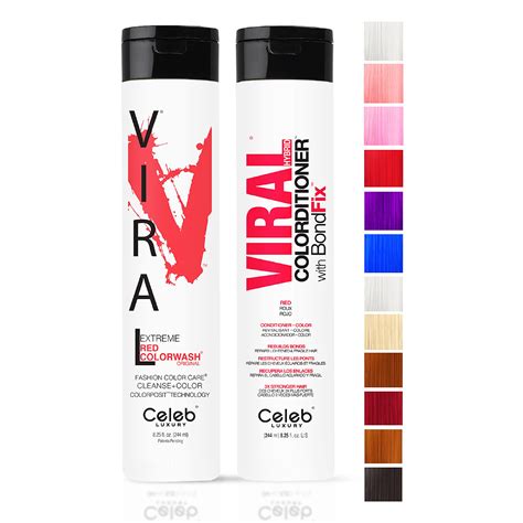 Set De Tintes Para El Cabello Celeb Luxury Viral Extreme Red Colorwash Venta Internacional