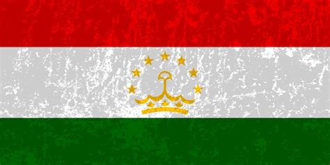 Официальные цвета и пропорции флага таджикистана векторная иллюстрация Премиум векторы