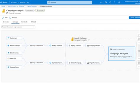 How To Show Lineage From Power Bi Report In Azure Purview To Azure Sql Otosection