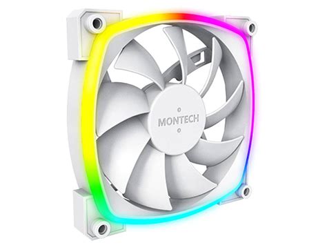Montech AX120 PWM ARGB 120mm Fan White 3 Pack AX120 PWM White 3 In 1