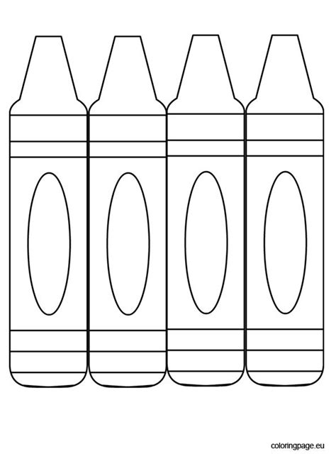 Color Crayons Coloring Pages