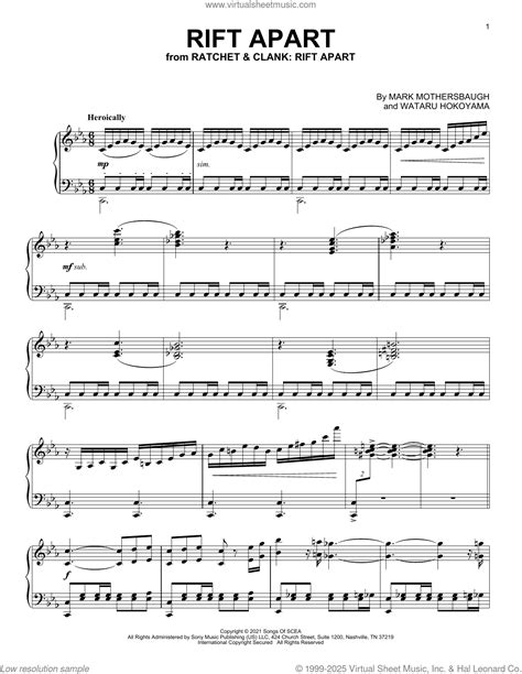 Rift Apart From Ratchet And Clank Rift Apart Sheet Music For Piano Solo