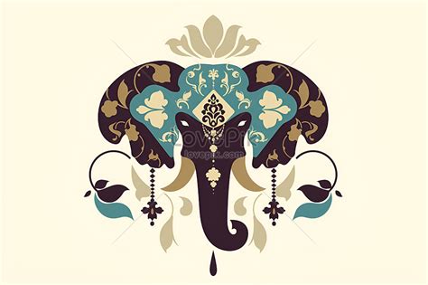 코끼리 패턴 디자인 일러스트 무료 다운로드 Lovepik