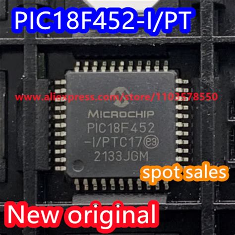 10pcs Brand New Original Pic18f452 I Pt Pic18f452 Smt Tqfp44 Mcu Microcontroller Chip Png
