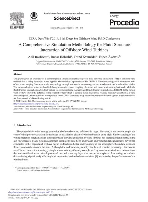 Pdf A Comprehensive Simulation Methodology For Fluid Structure