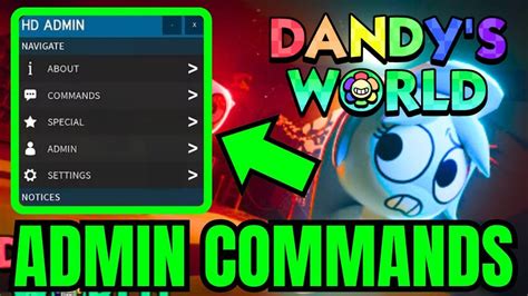 How To Get Admin In Dandys World Admin Commands Guide Roblox Youtube