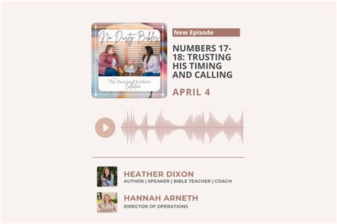 Numbers 17 18 Trusting Gods Timing And Calling