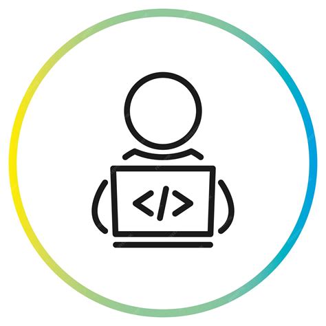 Premium Vector Programmer Icon Vector