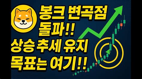 봉크 변곡점돌파 상승추세유지 목표는여기 봉크 봉크코인 비트코인 이더리움 리플 투자 밈코인 급등코인 급등주 도지코인 페페 주식 성공 세력