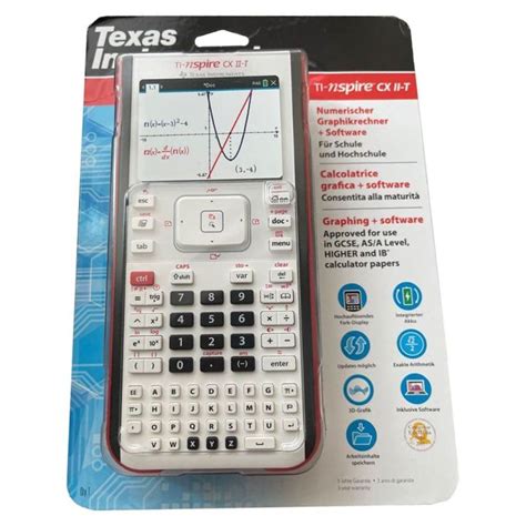 Texas Instruments Ti Nspire Cx Ii T เครื่องคิดเลขกราฟิก สีขาว