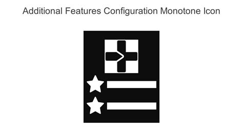 Additional Features Configuration Monotone Icon In Powerpoint Pptx Png And Editable Eps Format