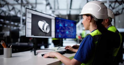 Industrial 3d Cad Model On Pc Stock Image Image Of Software Design