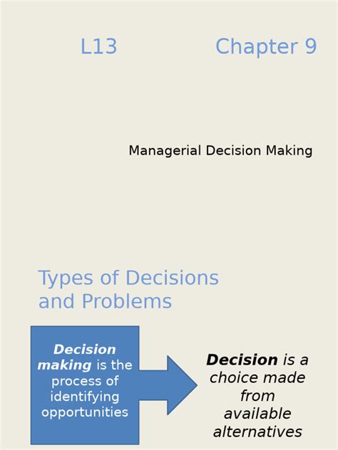 W7 C9 L13and14 Decision Making Pdf Decision Making Rationality