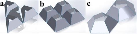 Open Top Truncated Pyramid Structures A Triangular B Square C Download Scientific
