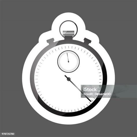 벡터 초시계 아이콘입니다 초시계 벡터 아이콘 색된 스티커입니다 레이어 그룹화 쉽게 편집 그림에 대 한 당신의 디자인에 대 한 2 위 상 종류에 대한 스톡 벡터 아트 및 기타