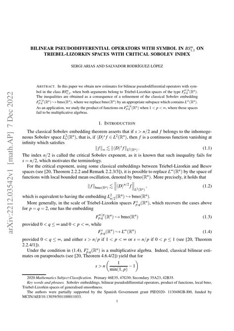 Pdf Bilinear Pseudodifferential Operators With Symbol In Bs 11 M