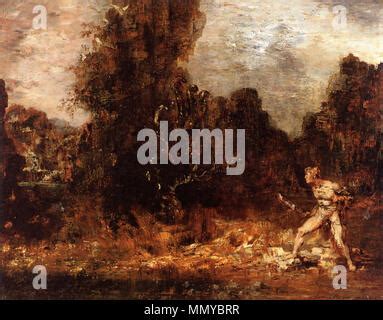 Hercules And The Lernaean Hydra By Gustave Moreau Oil On Canvas C