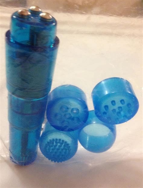 Body Rocket Pure Romance Clitoral Toy Blue Vibrator With Removable Heads Health