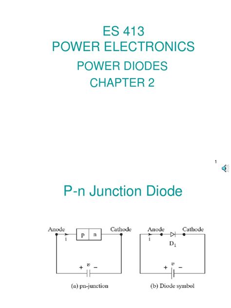 Lecture 2 Power Diodes Pdf Diode Semiconductor Devices