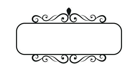 Blank Template For Text Isolated Text Box Vector Ornaments Vector Art At Vecteezy