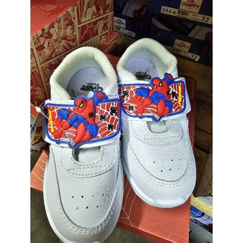 Sm 6รองเท้าผ้าใบชายสีขาวสไปเดอร์แมนมีไฟ Shopee Thailand