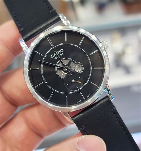 Mtp B130l 1avdf Đồng Hồ Casio Nam Dây Da 3 Kim Chống Nước Wr50m