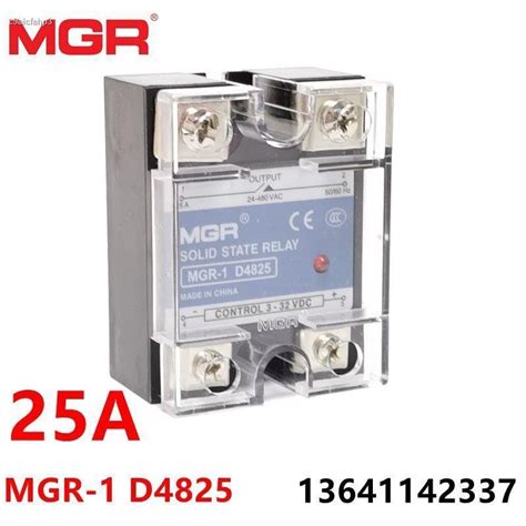 Megel Single Phase Solid State Relay 220v Ssr Mgr 1 D4825 25a Dc Control Ac Dc Ac Shopee