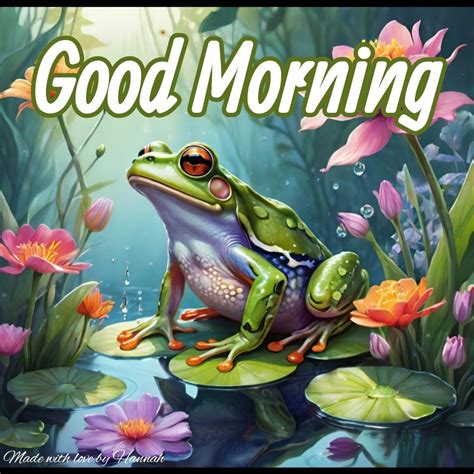 Good Morning Frog On Lily Pad