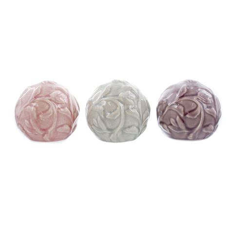 Интерьер дома и дачи Декоративные фигурки Декоративные фигуры Шары с цветами 3 штуки