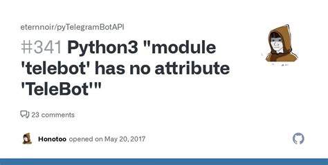 Module telebot has no attribute telebot что делать и как решить проблему