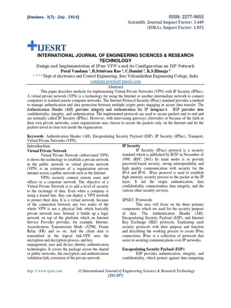 design and implementation of ipsec vpn s pdf download free pdf