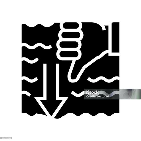 몰입 다이버 제스처 글리프 아이콘 벡터 일러스트레이션 계기판 측정기에 대한 스톡 벡터 아트 및 기타 이미지 계기판 측정기