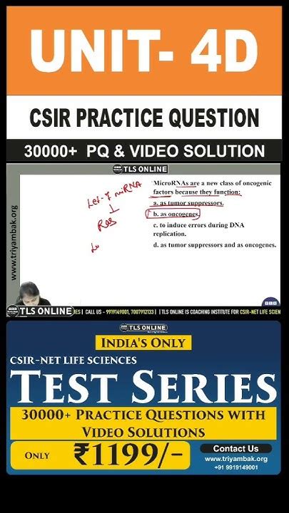 Csir Practice Question Unit 4 Cell Communication And Cell Signaling Topic D Cancer