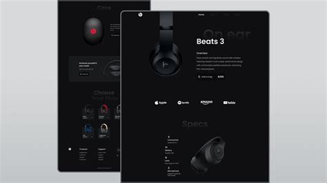 Html Css Js Headphones Website Design Youtube