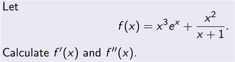 Solved Letf X X3ex X2x 1calculate F X ﻿and F X