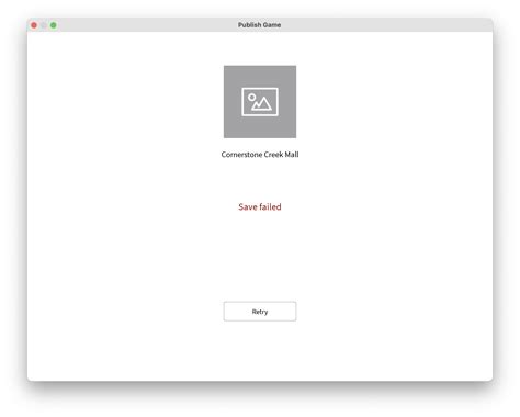 Why Does It Keep Saying Save Failed Every Time I Try To Publish A New