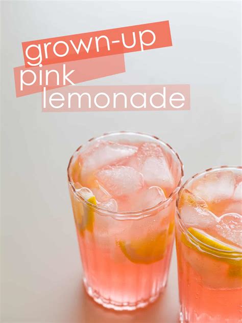 Grown Up Pink Lemonade Coktail Recipe Spoon Fork Bacon