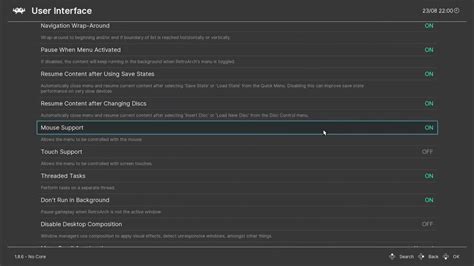 Retroarch Disable Mouse Menu Interface Youtube