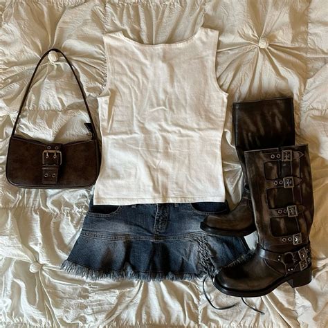 Mini Skirt With Boots