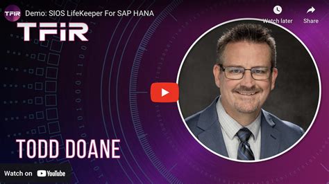 Demo Sios Lifekeeper For Sap Hana